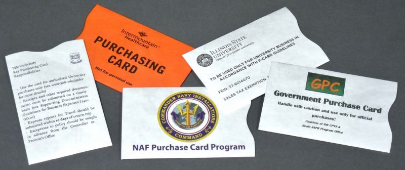 PURCHASING CARDS #1 - Bank Cards, DVDs, RFID and CD Envelopes & Sleeves ...